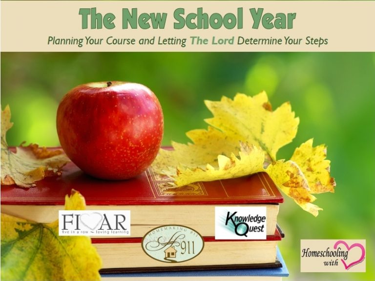 The New School Year: Planning Your Course and Letting the Lord ...