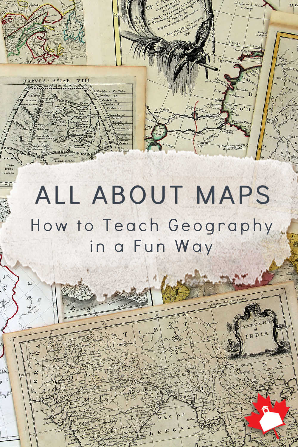 All About Maps- How to Teach Geography in a Fun Way-Pin - The Old ...
